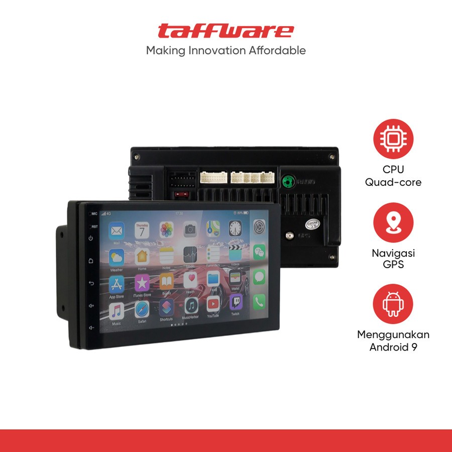 Jual Taffware Head Unit Mobil 7 Inch Radio Bluetooth Android 9 - 9218 | Shopee Indonesia