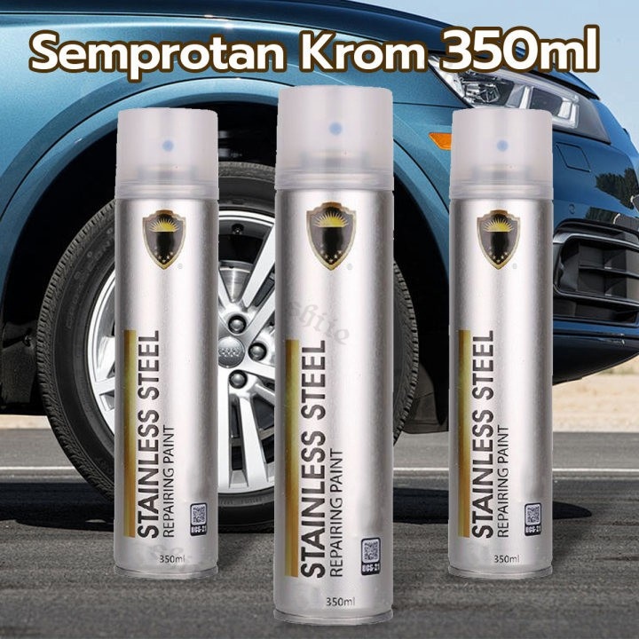 Jual Cat krom mengkilap 350ML cat semprot cat semprot krom cat krom ...