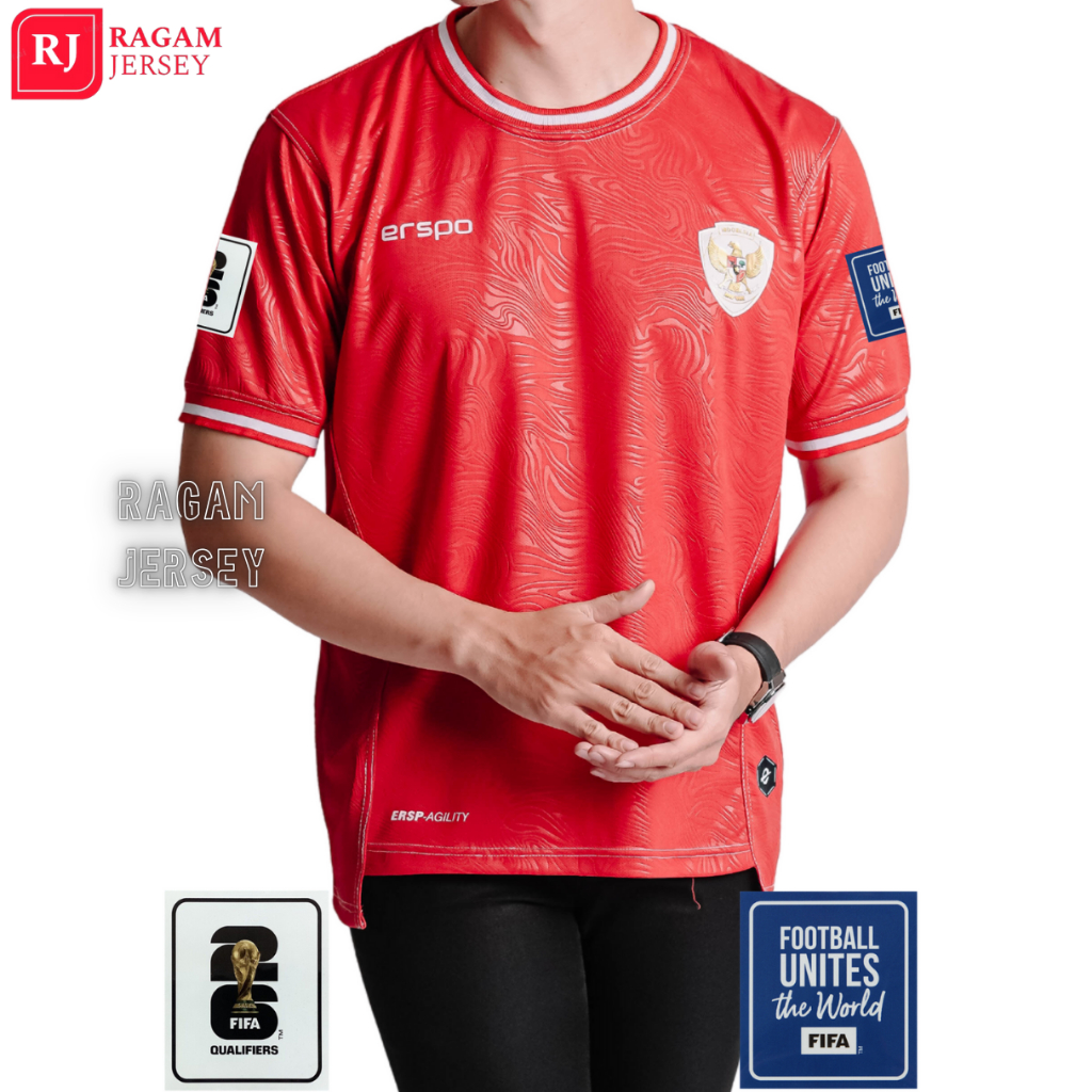 Jual Jersey Sepak Bola Dan Futsal Timnas Indonesia Terbaru Full Patch ...