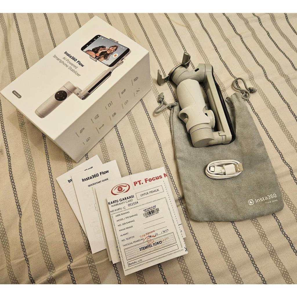 Jual 2nd Insta360 Flow Grey Resmi Fullset | Shopee Indonesia