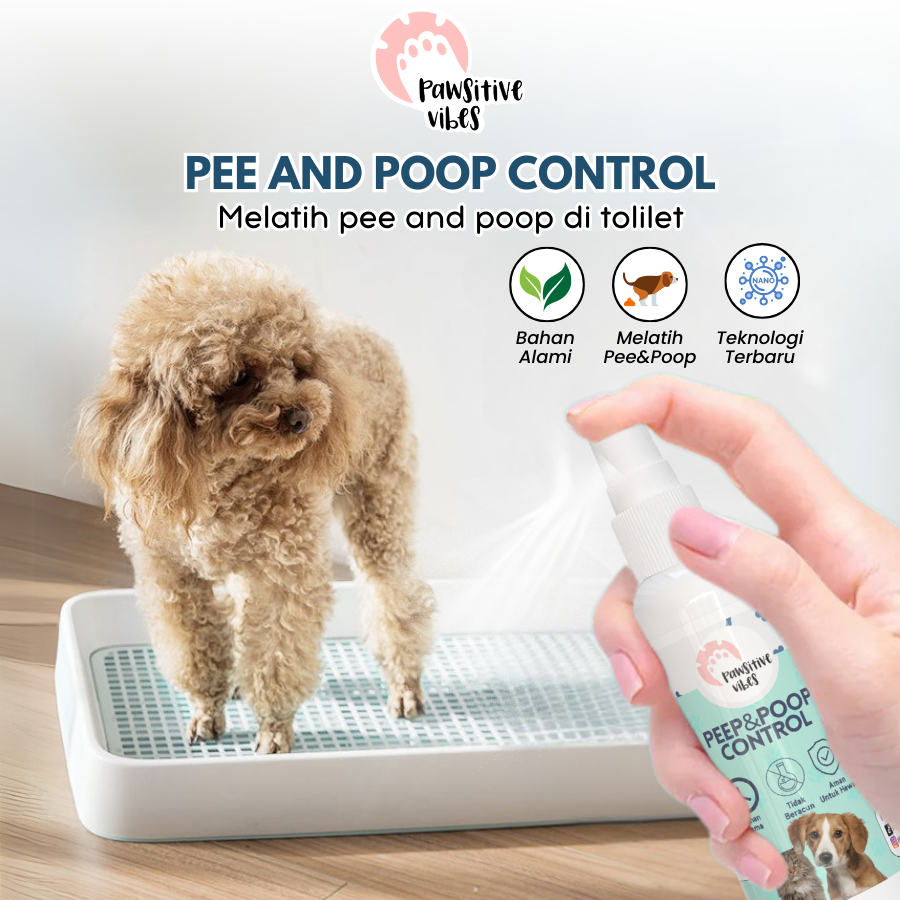 Jual Pawsitive Vibes Pee Poop Control Potty Training Spray 120ml ...