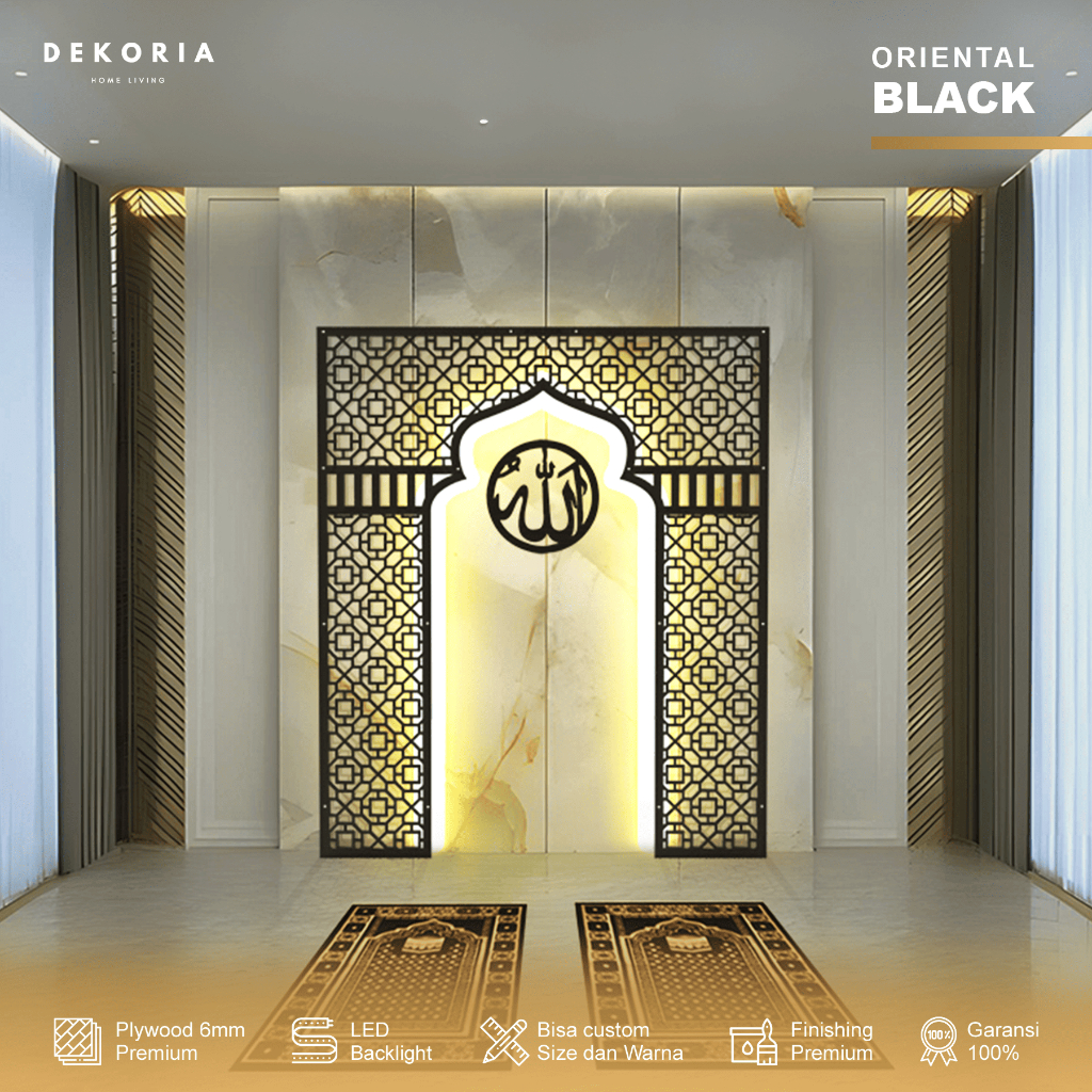 Jual Mihrab Mushola Rumah Estetik Islamic + LED | ORIENTAL | Shopee ...
