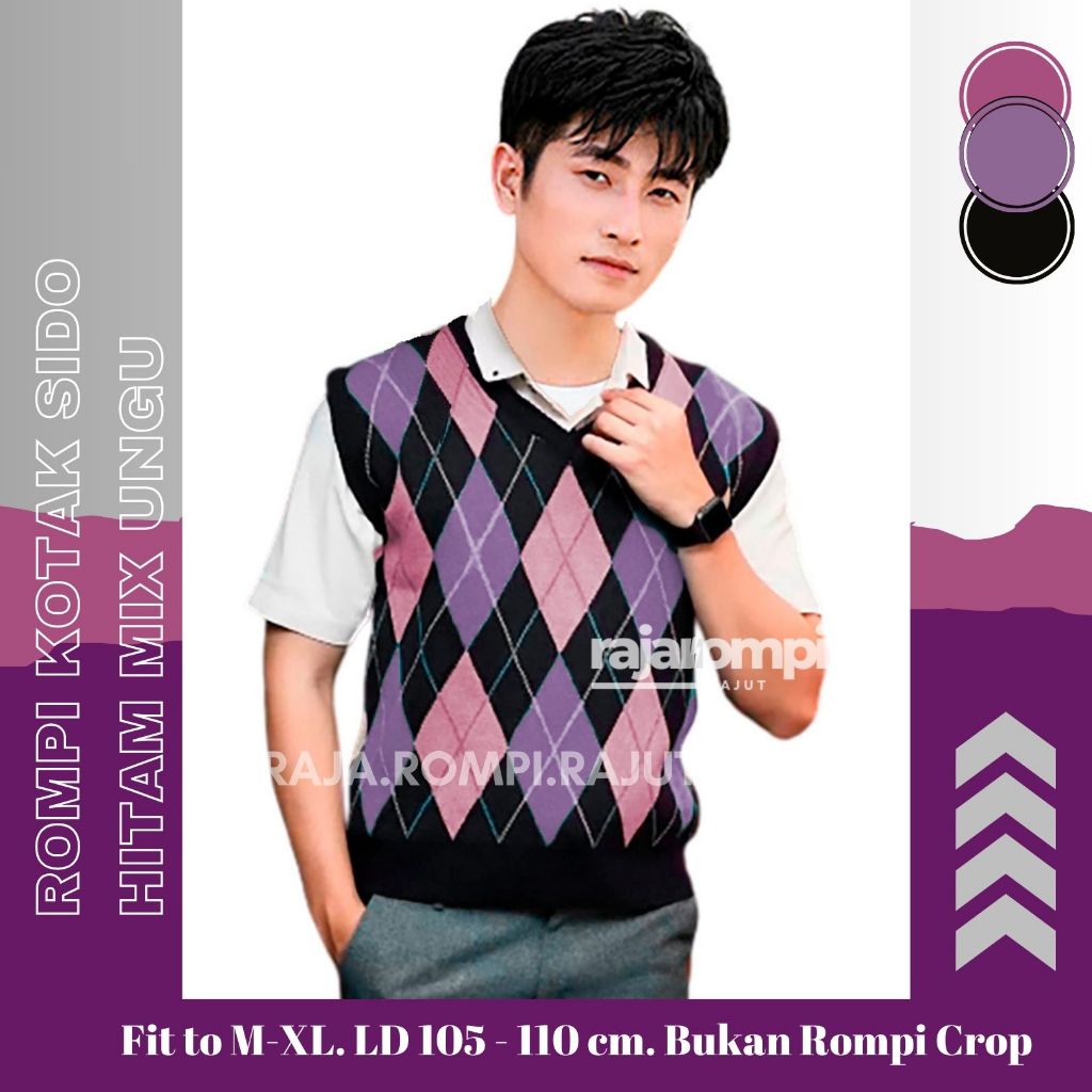 Jual Vest Rajut Sido BTS Gaya Korea Style Vneck / Rompi Rajut Pria ...