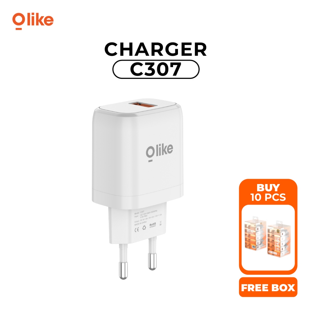Jual Olike Kepala Charger 18W Fast Charging Smart Protection High Build ...