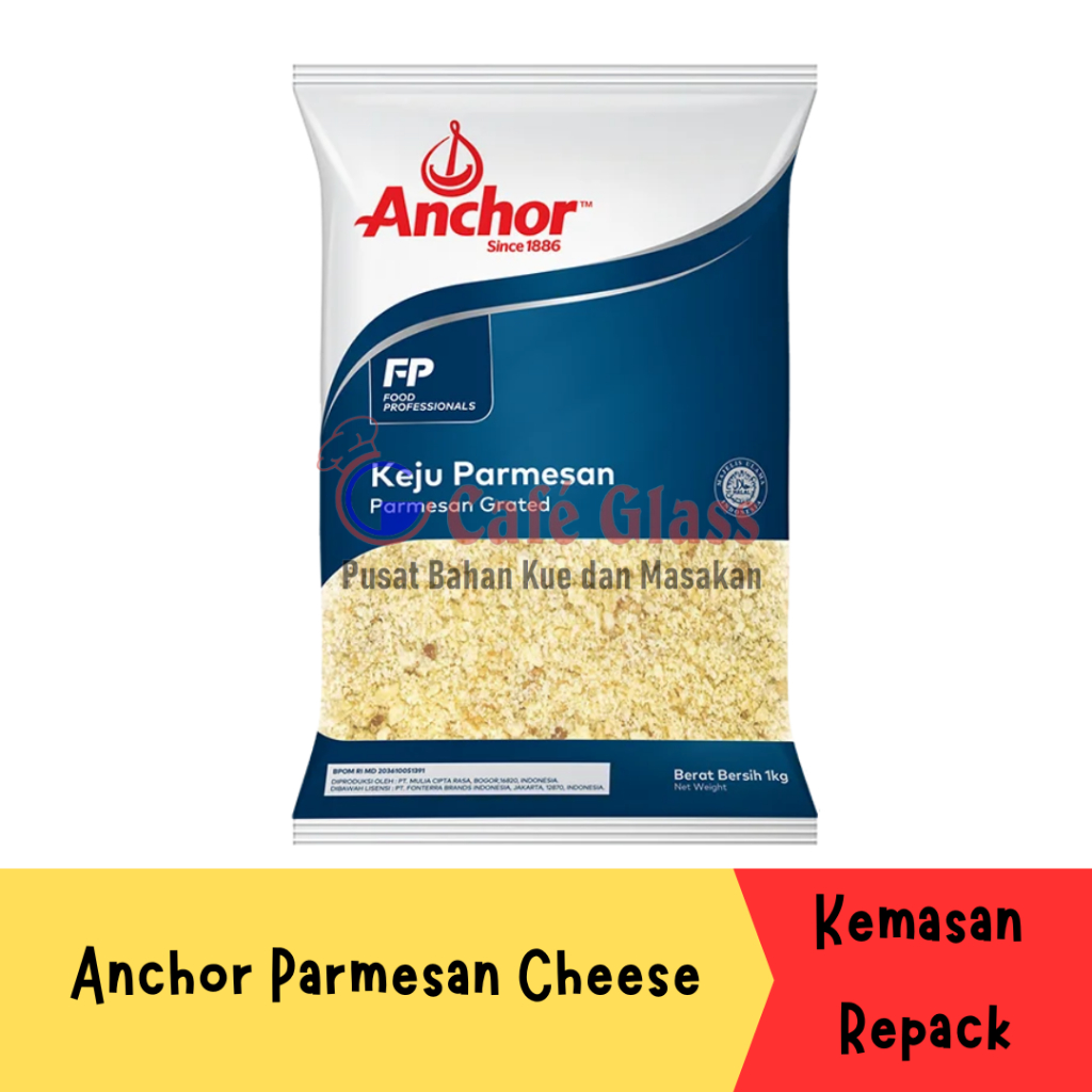 Jual Anchor Parmesan Cheese / Keju Parmesan Repack-100Gr | Shopee Indonesia