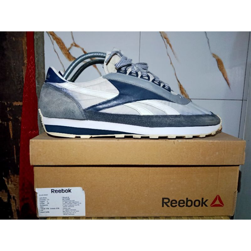 Jual Sepatu Reebok Astec Navy White Strip Blue. | Shopee Indonesia