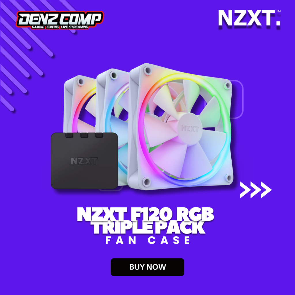 Jual NZXT F120 RGB Triple Pack PWM Fan with RGB Controller | Shopee ...