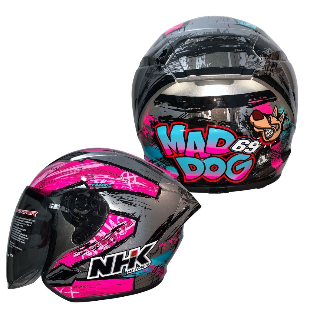 Jual NHK R1 ELITE RIDER REPLIKA ARCHIE CHROME SILVER ORIGINAL | HELM ...