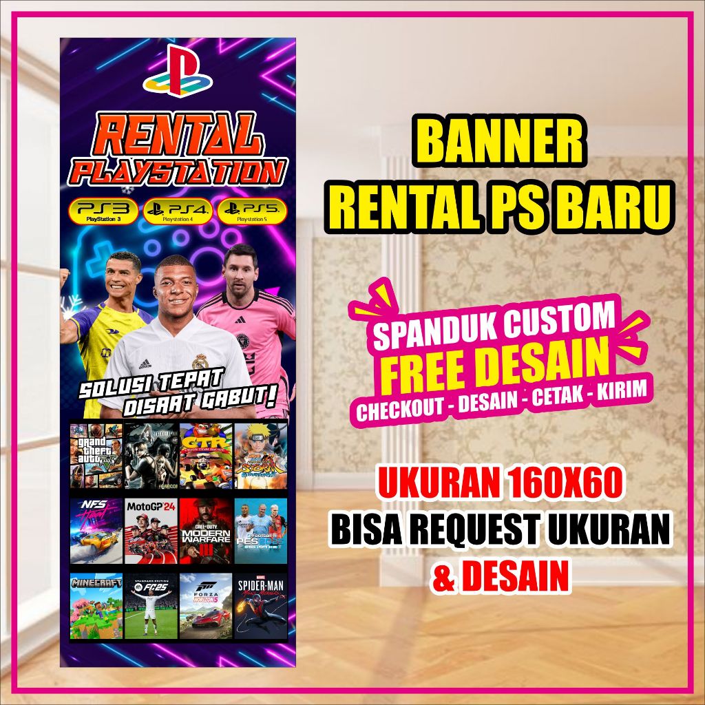 Jual Spanduk/Banner/Bckdrop Rental Ps Terbaru Update Bisa Request ...