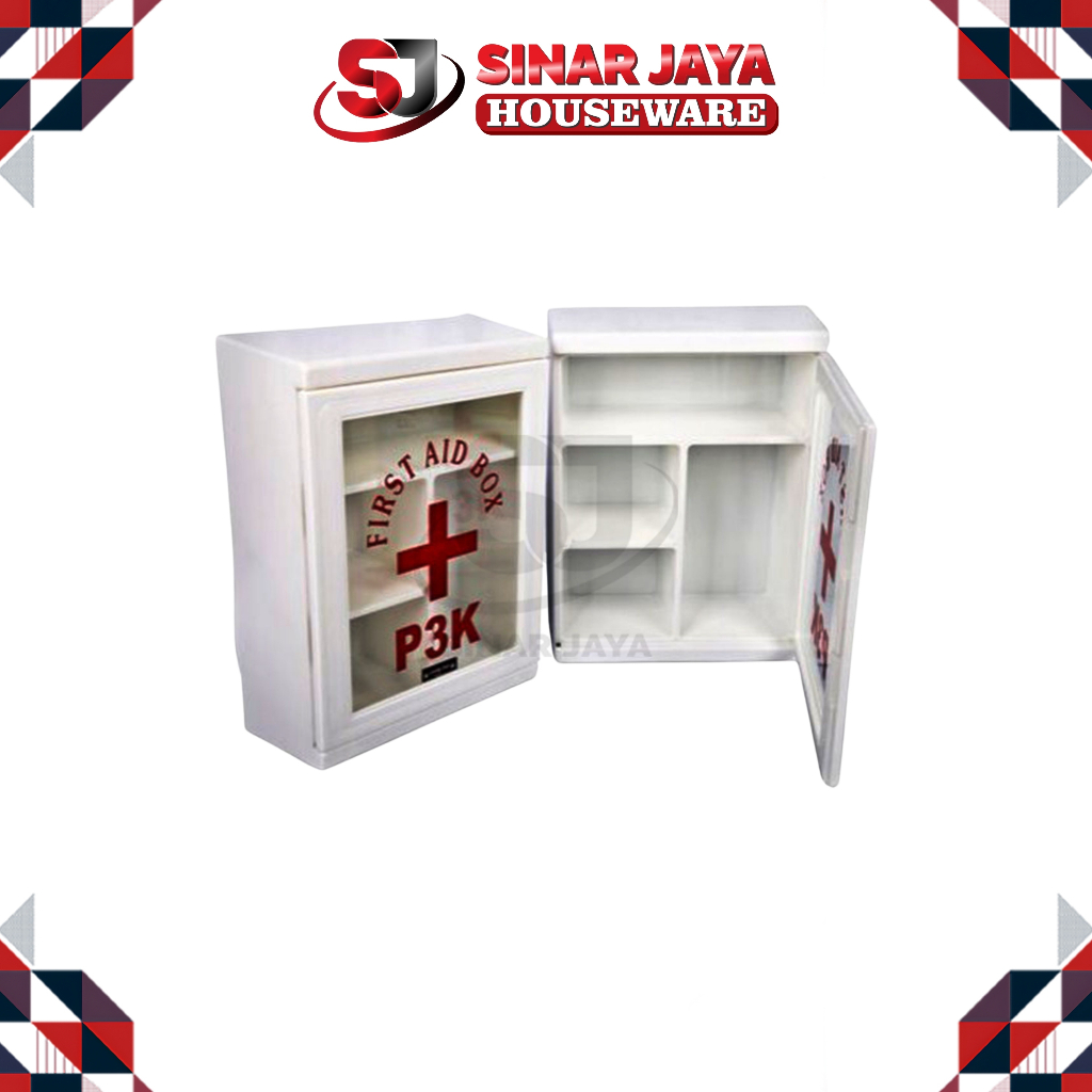 Jual BOX P3K 021 LUCKY/Kotak P3K/Tempat Obat P3K Dinding | Shopee Indonesia