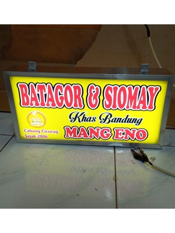 Jual NEON BOX KOTAK 2 SISI UKURAN 25X60 | DESAIN CUSTOM | Shopee Indonesia