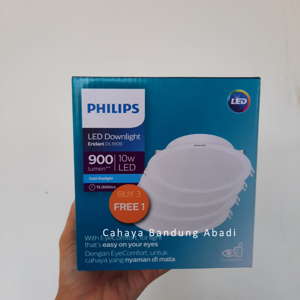 Jual Philips Lampu Downlight LED Eridani Multipack Paket 10 Watt 10W ...
