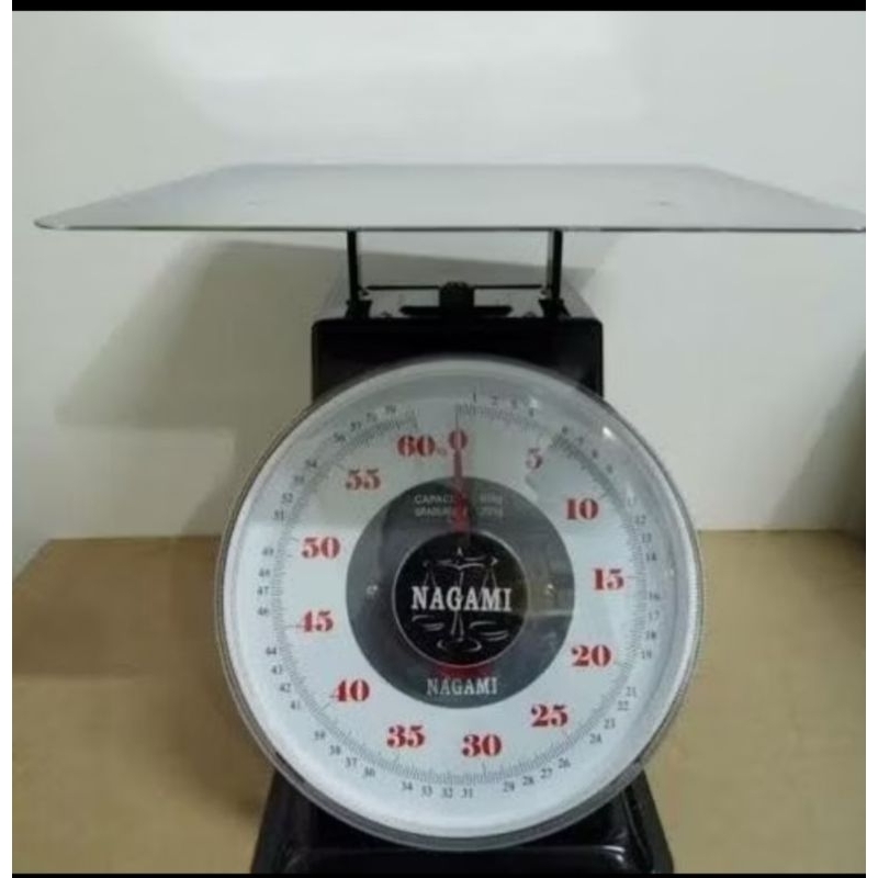 Jual Timbangan duduk manual analog Nagami 60kg plat datar | Shopee Indonesia