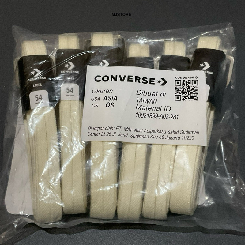 Jual Tali Converse Unisex Chuck Taylor 70s Lace - White/Black Egret ...