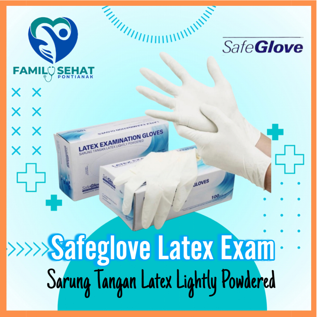 Jual Sarung Tangan Latex Safegloves isi 100pcs Handscoon safeglove ...