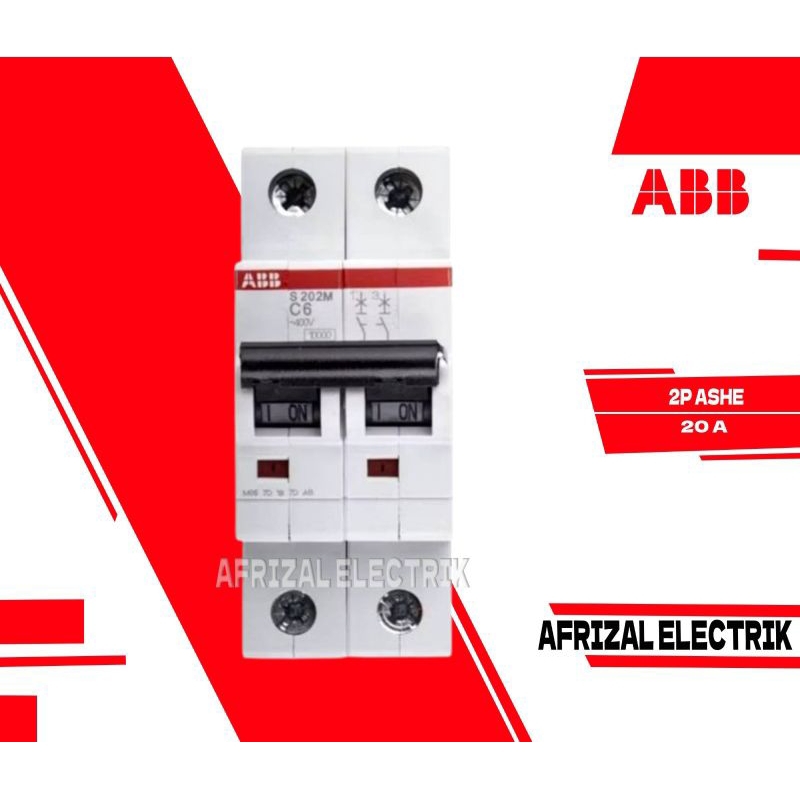 Jual MCB ABB 2PASHE/20A/ORIGINAL | Shopee Indonesia