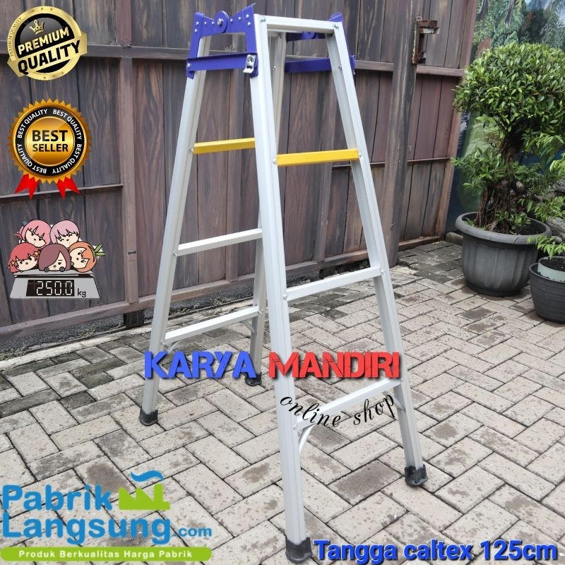Jual Tangga Lipat Aluminium Ladder Ukuran 1,25 Meter / 125 Cm / Caltex ...