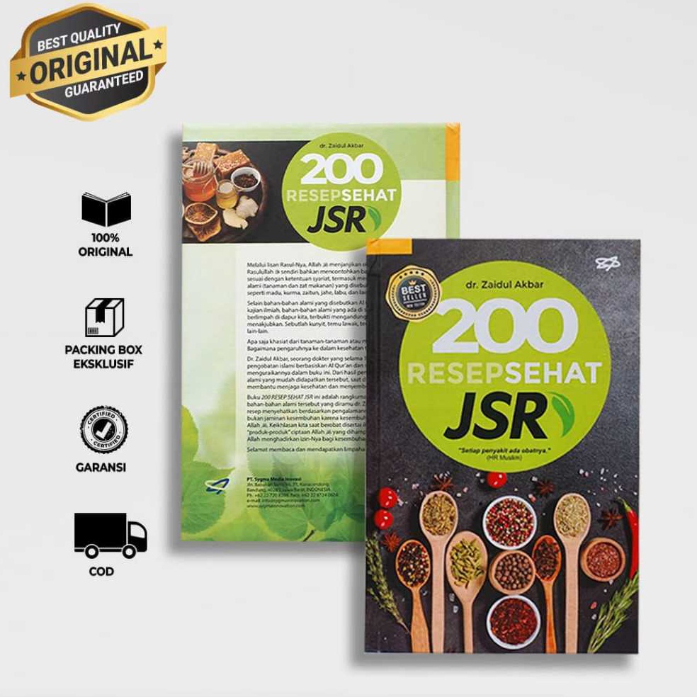 Jual KODE S39B Buku 2 Resep Sehat JSR dr Zaidul Akbar oRIGINAL FULL COLOR Hard Cover | Shopee ...