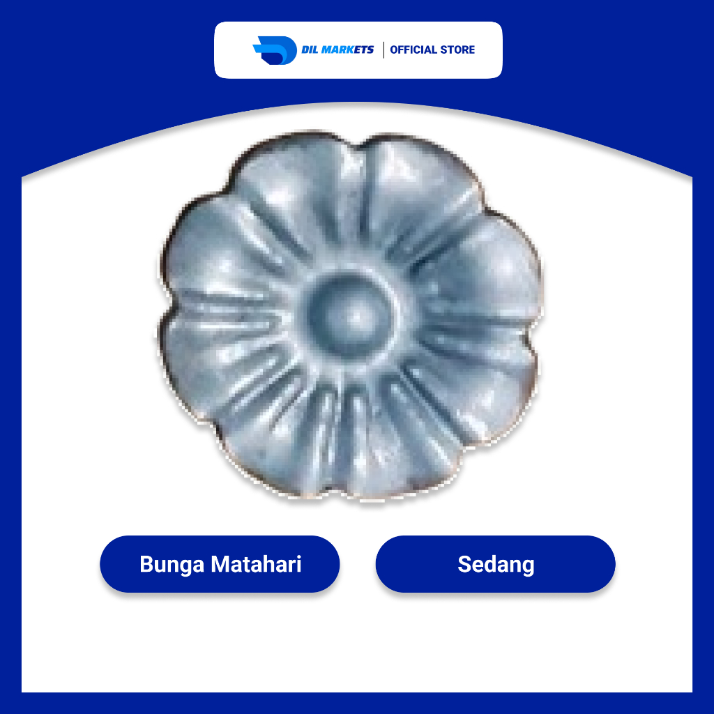 Jual ornamen hiasan pagar bunga matahari sedang besi plat tralis besi ...