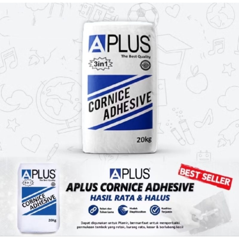 Jual Semen Compound A Plus Repack 1 Kilogram Kompon A+ Cornice Adhesive ...