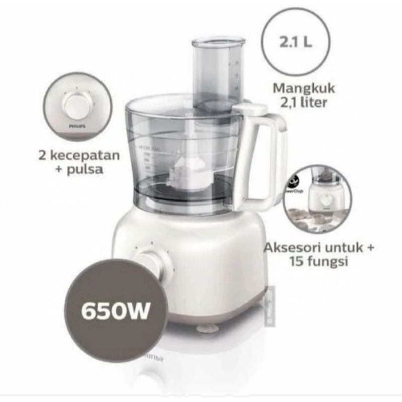 Jual PHILIPS FOOD PROCESSOR HR-7627 EX DISPLAY TANPA DUS KOMPLIT BARU ...