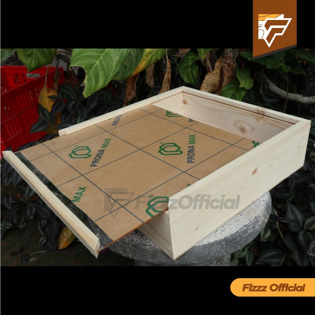 Jual Box Kayu Wooden Sliding Acrylic Akrilik Kotak Souvenir Serbaguna ...