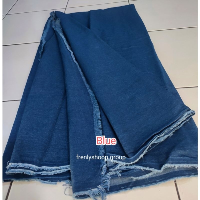 Jual Kain Denim jeans wash soft jeans 10 oz / Bahan jeans wash denim ...