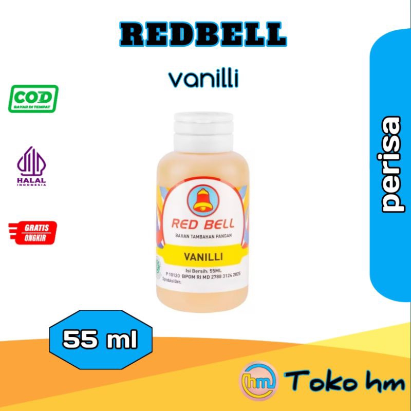Jual vanilli cair RED BELL 55ml | Shopee Indonesia