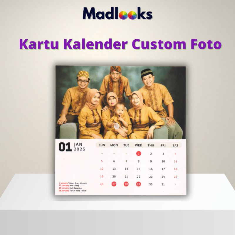 Jual Kalender Custom Foto | Shopee Indonesia