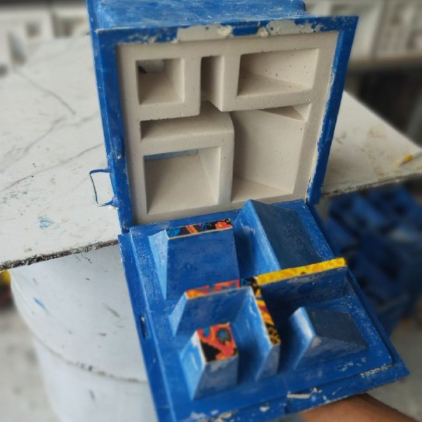 Jual Cetakan Loster 20x20 Motif Kotak Miring Ukuran 20x20 tebal 10cm ...