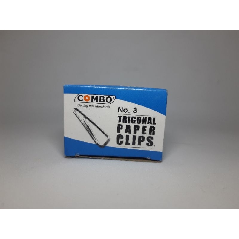 Jual TRIGONAL PAPER CLIP COMBO NO.3 PENJEPIT (1 BOX KECIL) | Shopee ...