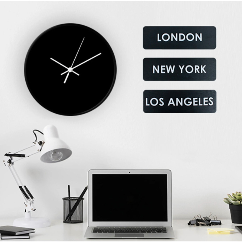 Jual Sign Jam Dunia Time Zone Clock Sign Kayu Hiasan Dinding World ...