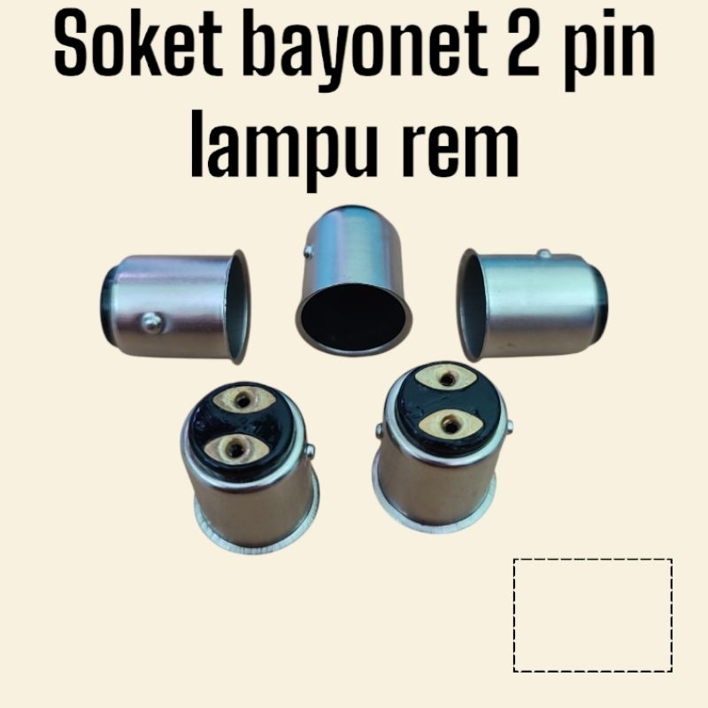 Jual soket bayonet 2 pin / soket lampu rem | Shopee Indonesia
