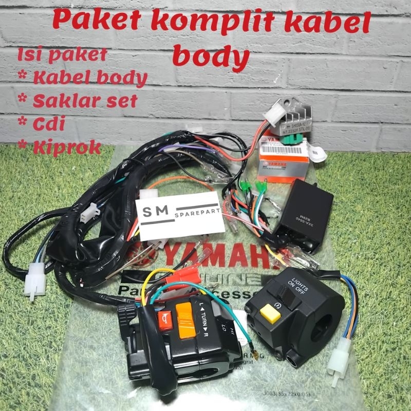 Jual paket pengapian kelistrikan yamaha fizr force 1 ( Kabel body + Cdi ...