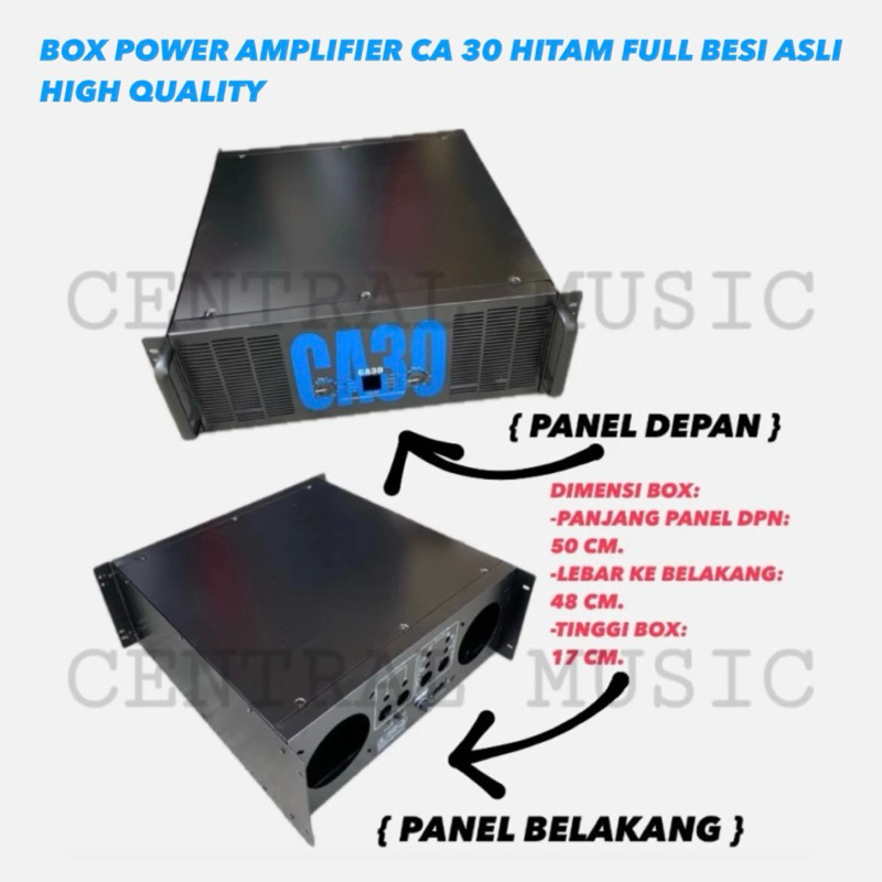 Jual BOX POWER AMPLIFIER CA 30 HITAM FULL BESI ASLI HIGH QUALITY | Shopee Indonesia