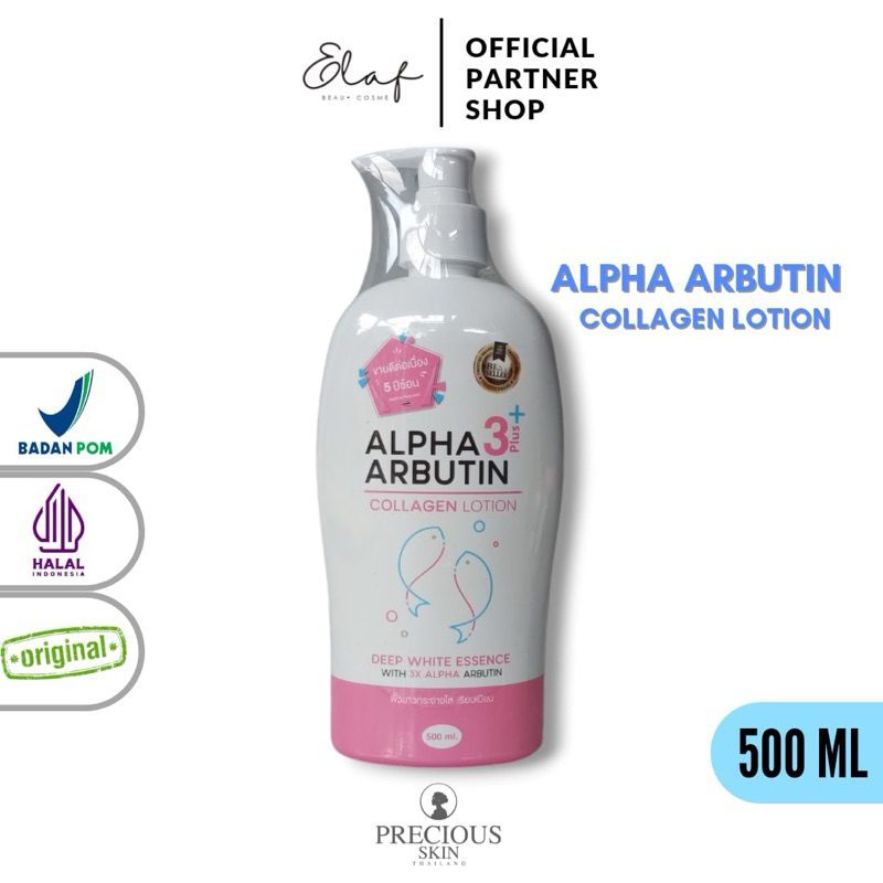 Jual ALPHA ARBUTIN 3 PLUS COLLAGEN LOTION ORIGINAL PRECIOUS SKIN THAILAND BODY WHITENING LOTION ...