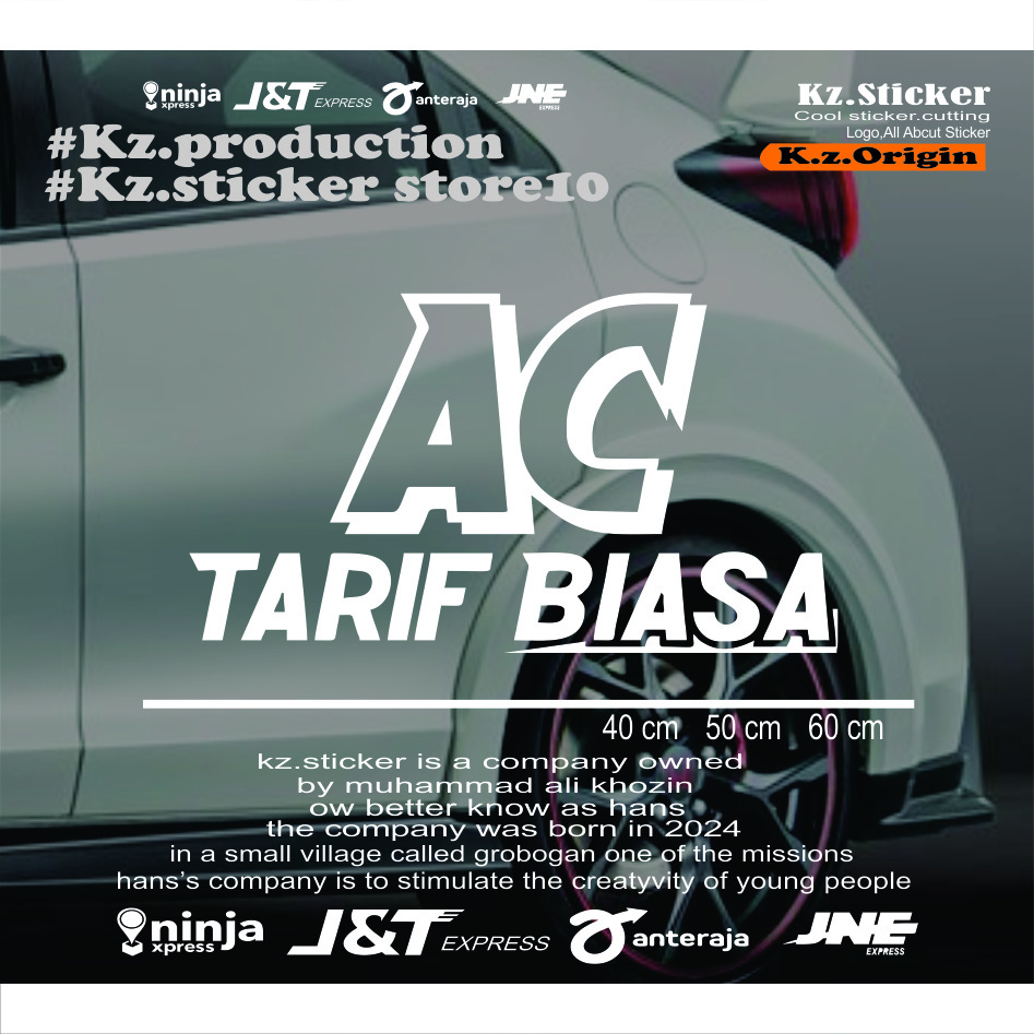 Jual Stiker kaca ac tarif biasa sticker variasi kaca mobil truk pickup ...
