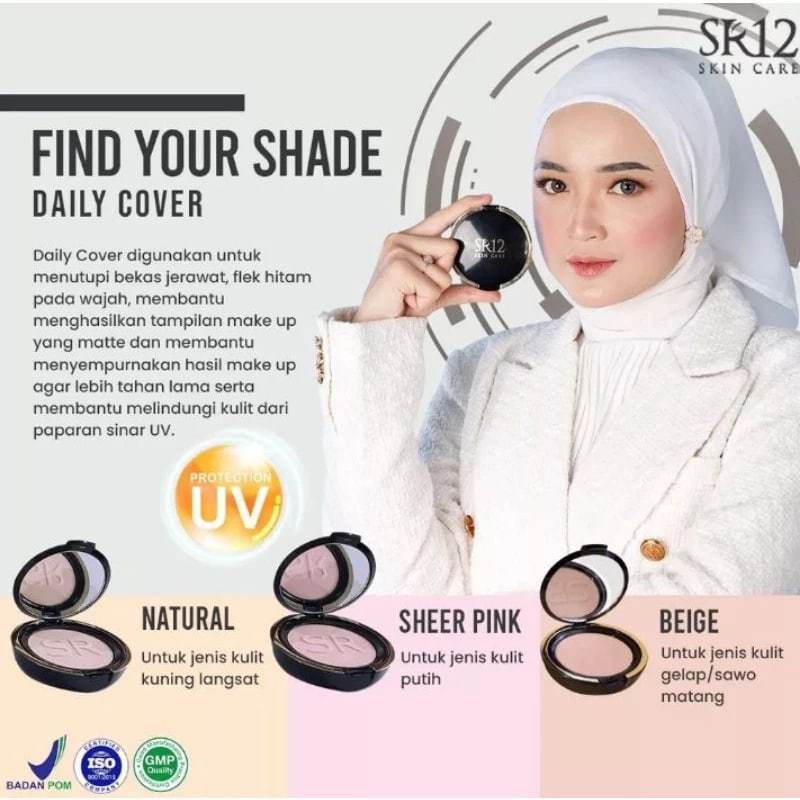 Jual Bedak Anti Luntur SR12 | Bedak Padat Ringan Diwajah | Compact ...