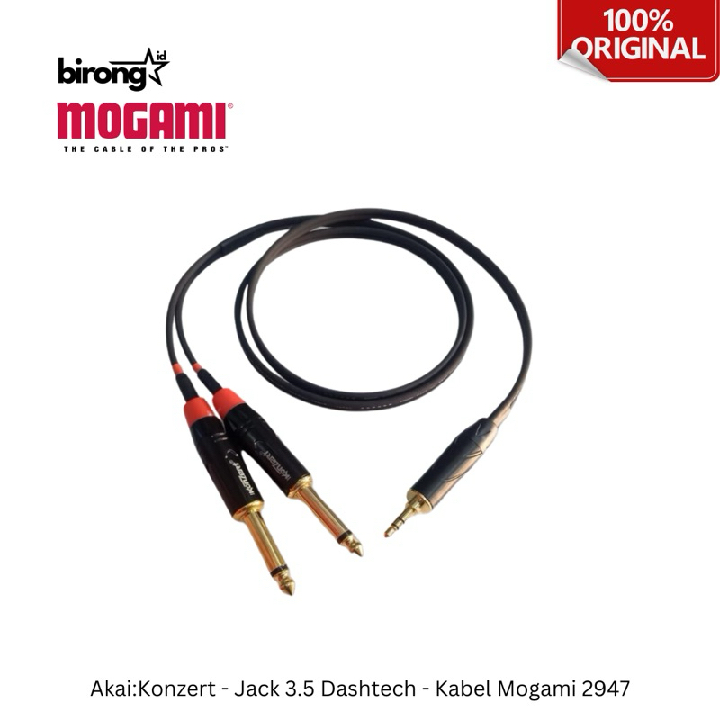 Jual Kabel Mogami AUX TRS 3.5mm to Akai L/R Mogami Original Japan ...