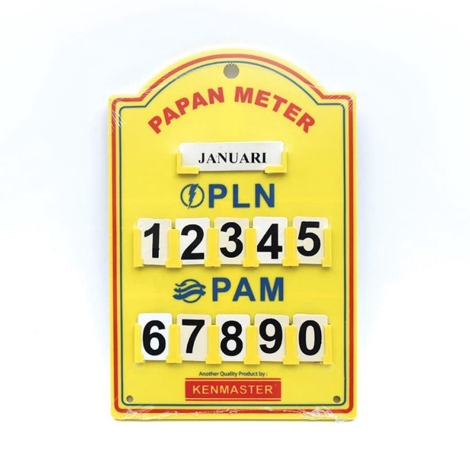 Jual Harga Oke Papan Meteran PAM Listrik Air meter Kenmaster | Shopee ...