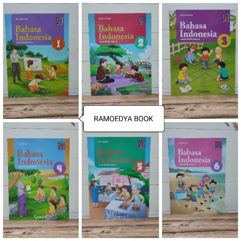 Jual Buku Bahasa Indonesia SD/MI kelas 1,2,3,4,5,6 Kurikulum Merdeka Quadra | Shopee Indonesia