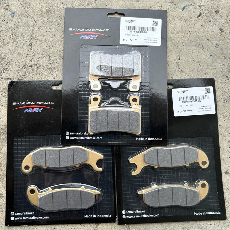 Jual Discpad Kampas Rem Cakram 4 Piston & 2 Piston Scb Nissin Samurai Brake Kampas Rem Monoblock ...
