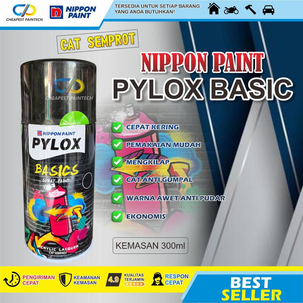 Jual TERMURAH! Pylox PIlox piloks Basic Nippon Paint 300 cc Besi ...