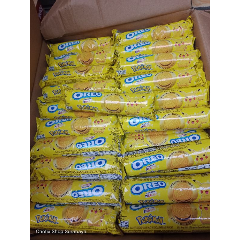 Jual Oreo roll pokemon pikachu 119,6gr | Shopee Indonesia