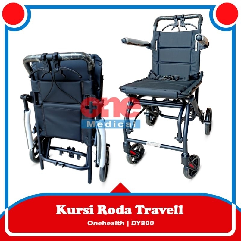 Jual Kursi Roda Travel Ringan OneHealth Kursi Roda Umroh Lipat DY800 ...