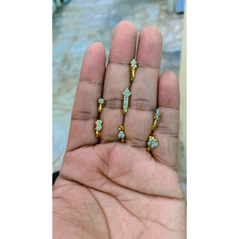 Jual 7 PIN HIDUNG JEPIT BEDA-BEDA MODEL - ANTING HIDUNG TANPA TINDIK ...