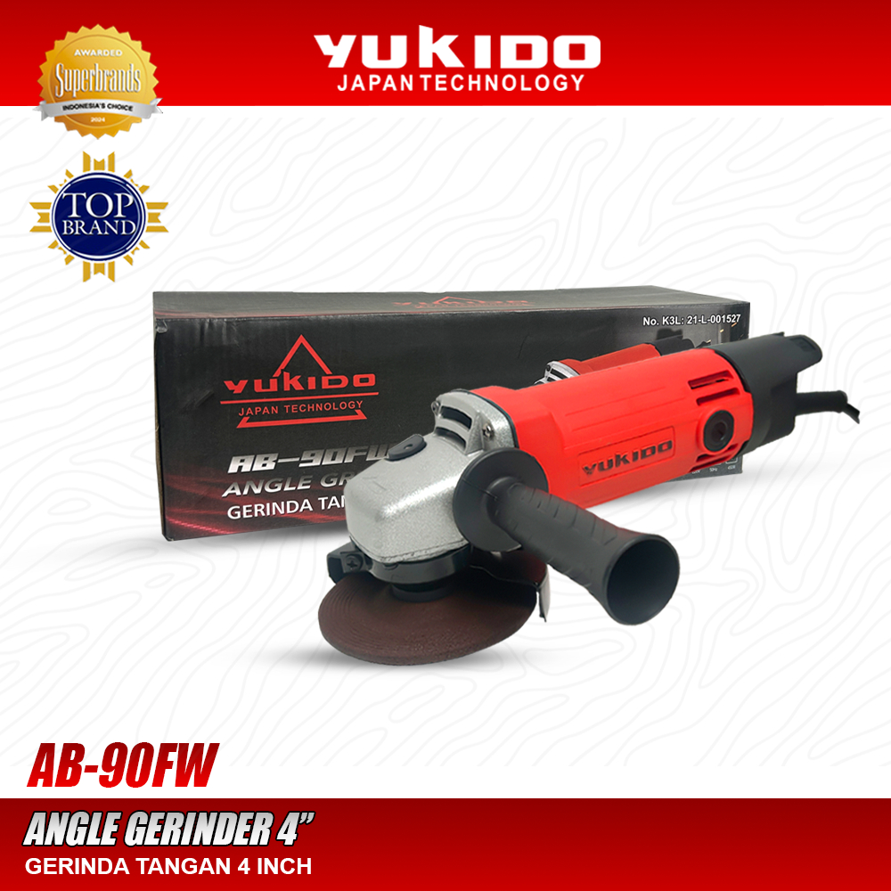 Jual YUKIDO Mesin Gerinda Tangan 4 Inch Alat Pemotong Daya Listrik - AB-90FW | Shopee Indonesia