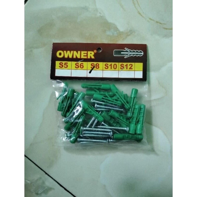Jual Sekrup Fisher S6, S8, S10 Isi 25 pcs / Fisher + Sekrup Baut | Shopee Indonesia