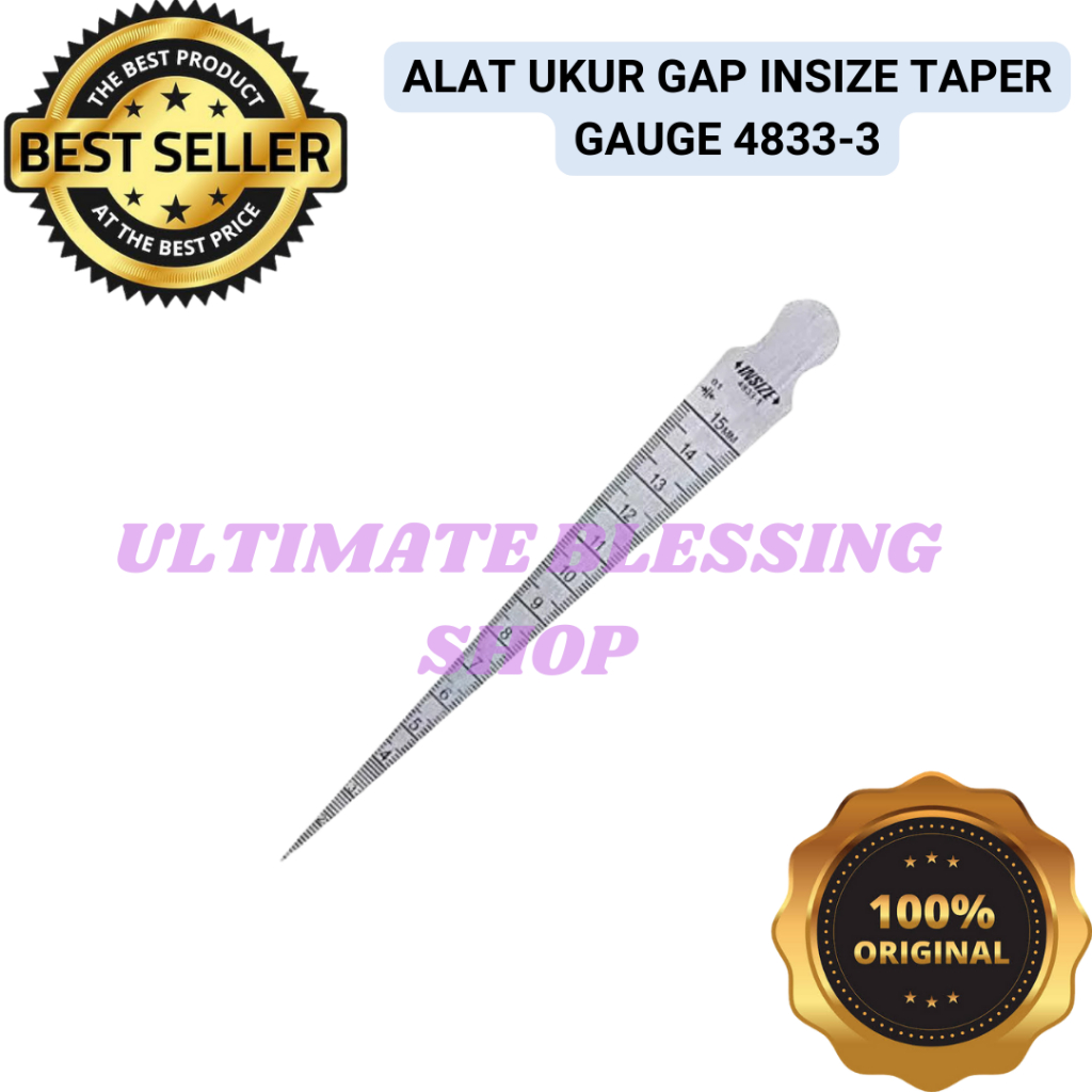 Jual Alat Ukur Gap INSIZE Taper Gauge 4833-3 Original Berkualitas ...
