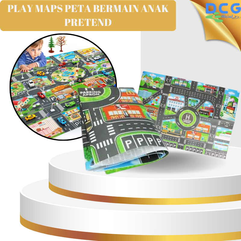 Jual Play Maps Peta Bermain Anak Pretend Play Map Peta Kota Bermain Anak Maps City Kota Bermain ...